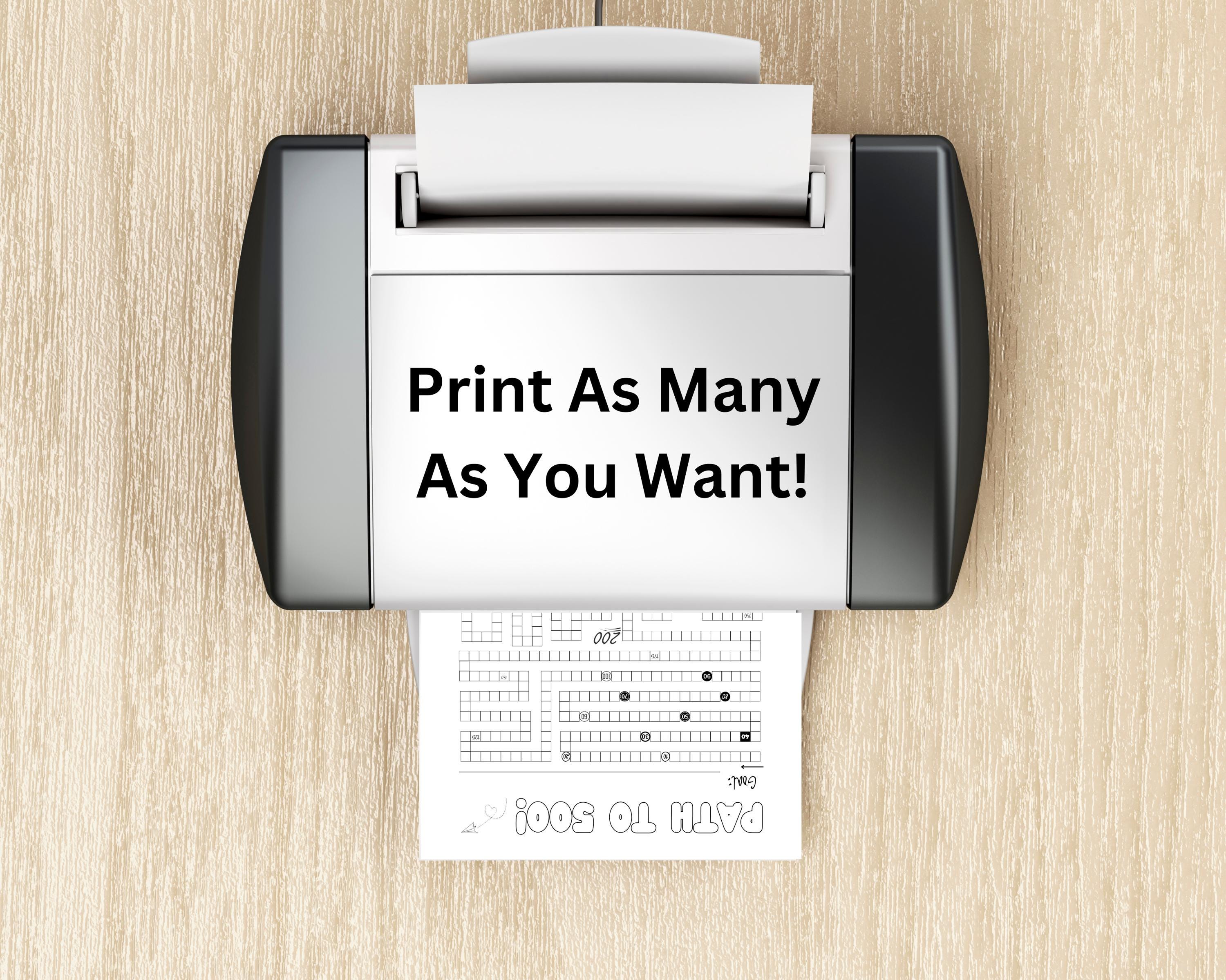 Path to 500 Goal Tracker: Printable Progress Chart (PDF) - Etsy