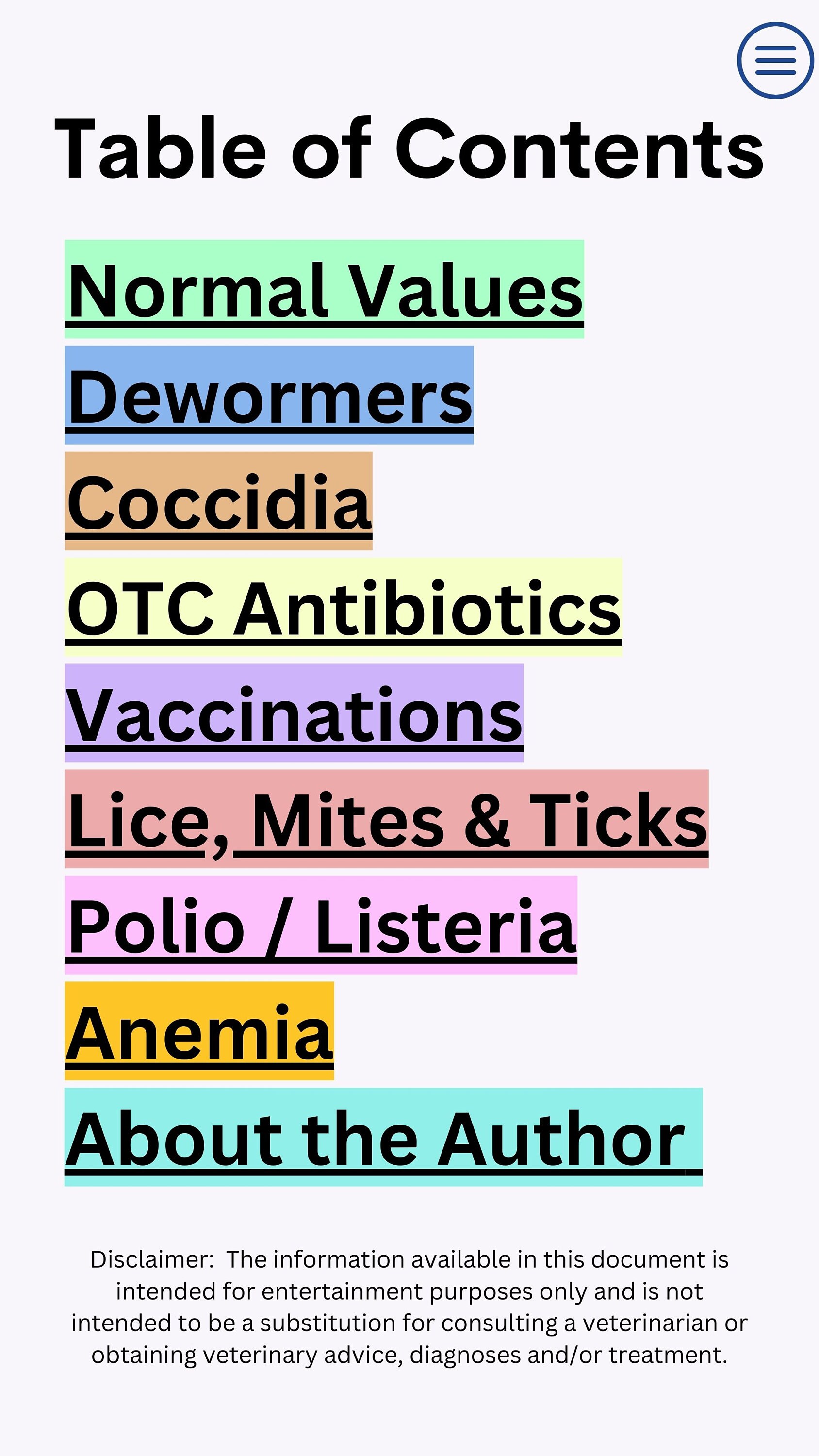 Sheep Quick Charts Phone Friendly Dosage Charts for Dewormers, Coccidia ...