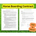 Horse Boarding Contract Template: Livery Agreement (PDF & DOCX) - Etsy