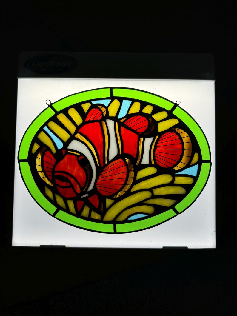 Stained Glass Stained Glass Clown Fish Stained Glass Fish Stained Glass ...