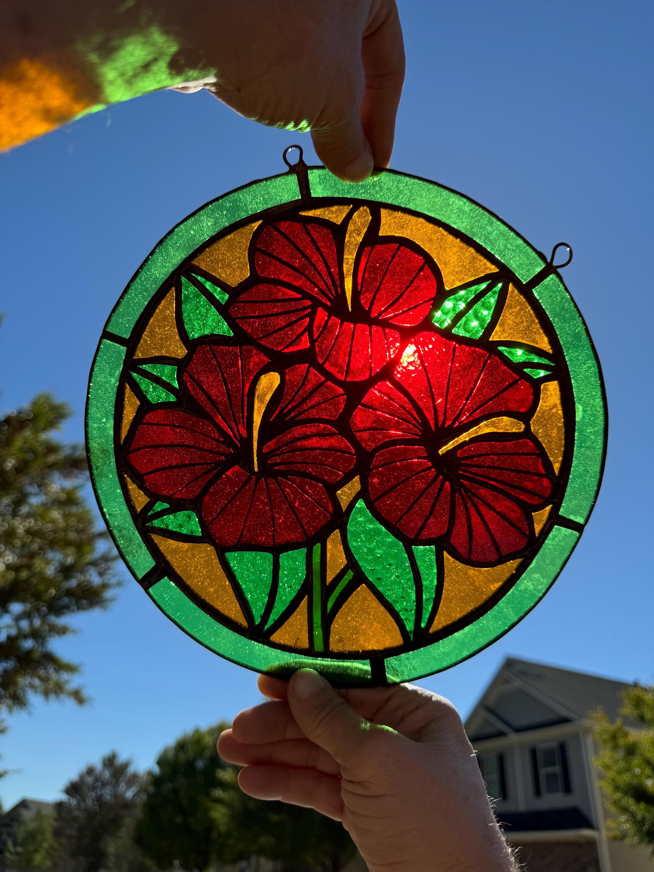 Stained Glass - Stained Glass Hibiscus - Stained Glass Flowers ...