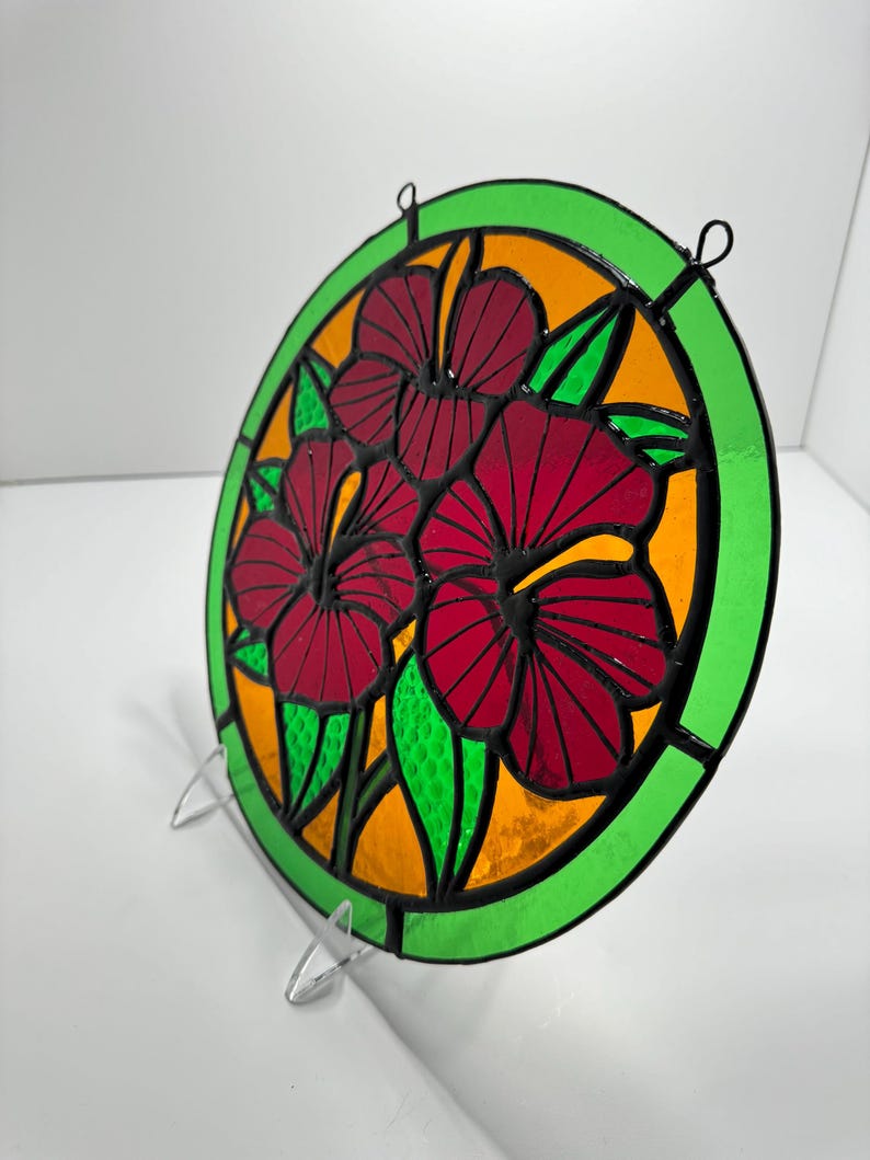 Stained Glass - Stained Glass Hibiscus - Stained Glass Flowers ...