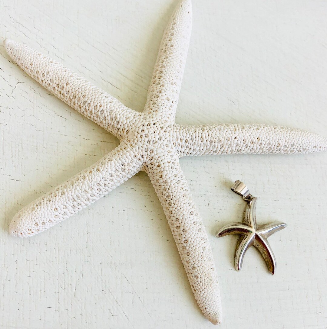 Starfish Pendant, Beach Jewelry, 925 Silver Starfish Charm, Jewel of ...