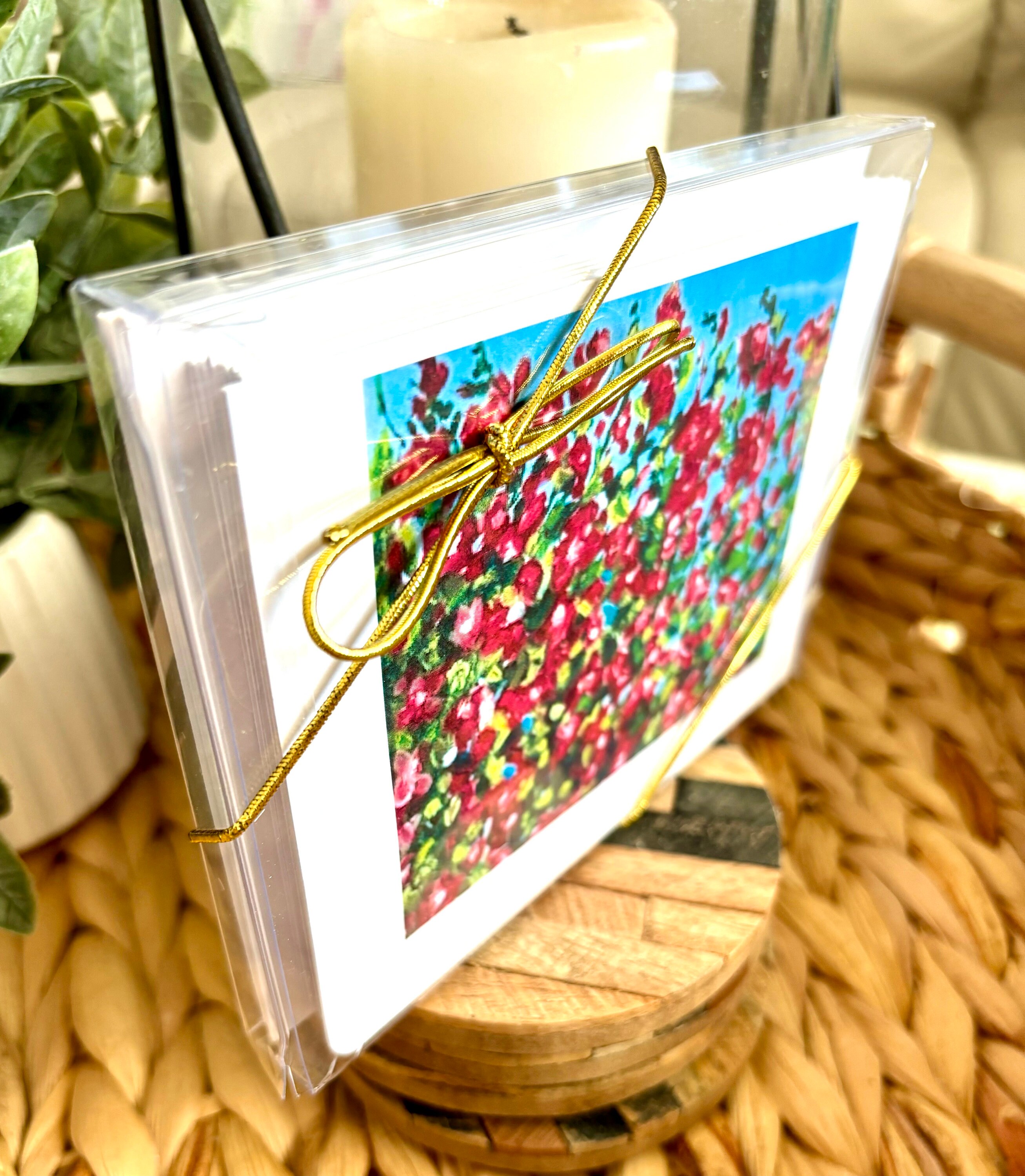 Red Bougainvillea-blank Folded Note Cards Set of 8 Bougainvillea Cards ...