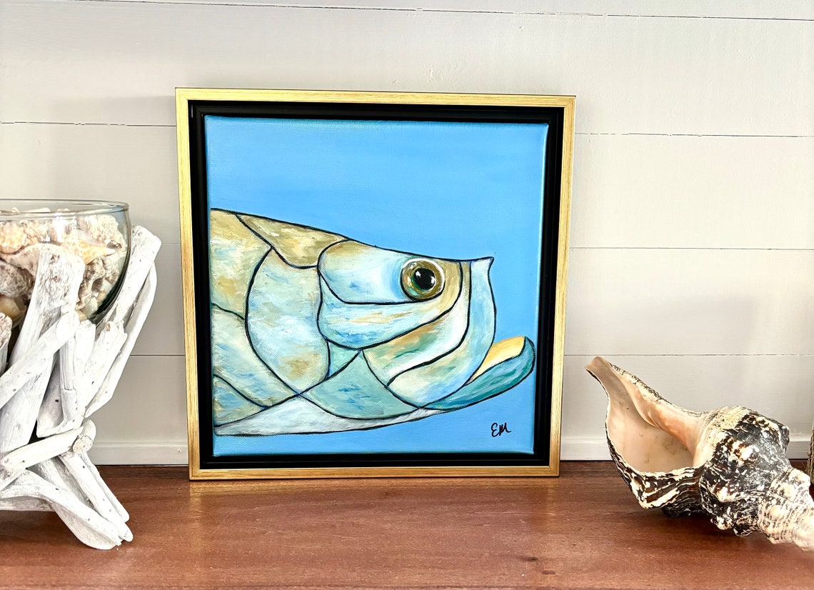 Florida Tarpon Oil Painting, Original Oil Painting by Evie Mineau ...