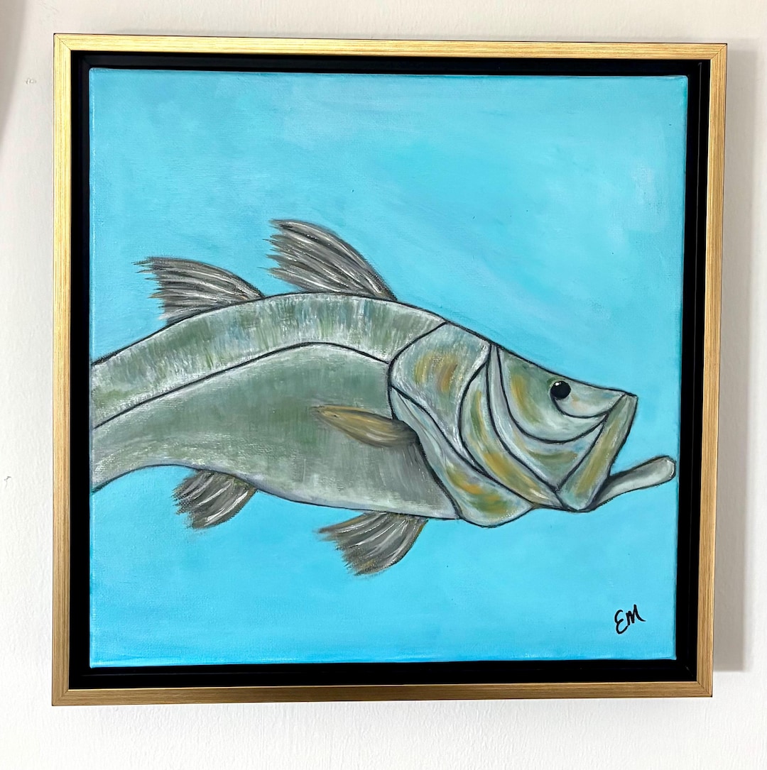 The Snook Fish, Snook Original Oil Painting by Evie Mineau, Snook ...