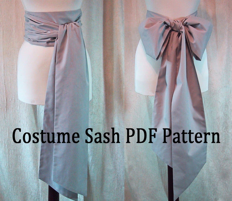 Sewing Instructions for Costume SASH PDF Download DIY - Etsy