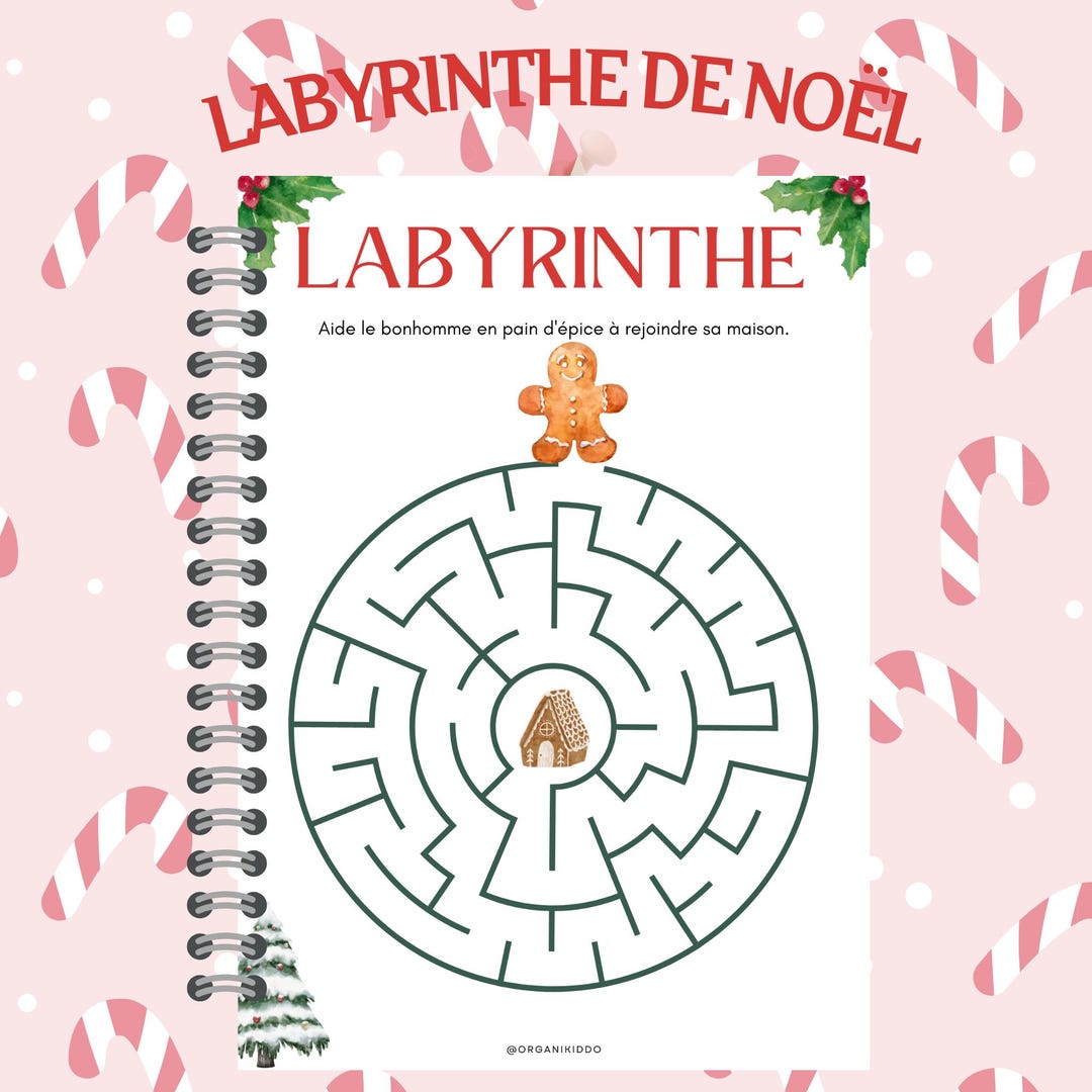 Printable Christmas Mazes for Kids Fun and Educational Activity in PDF ...