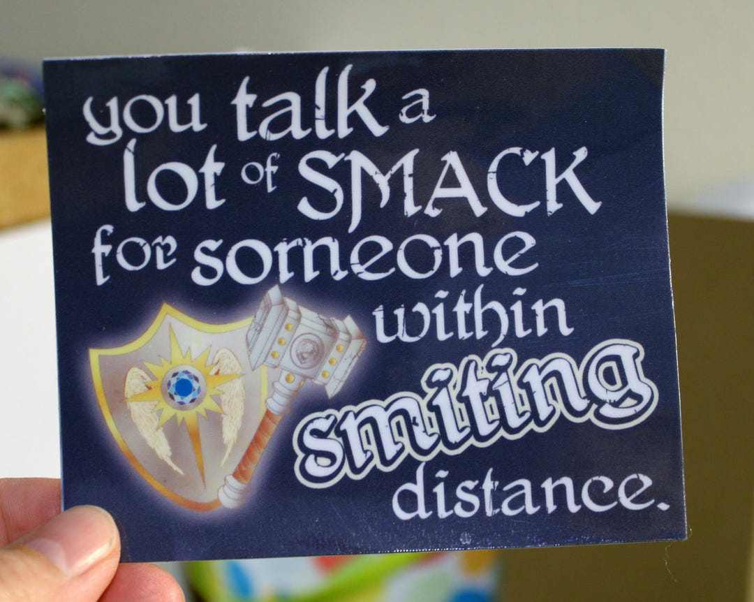 Smite Sticker - Paladin - Dungeons & Dragons Sticker - Etsy