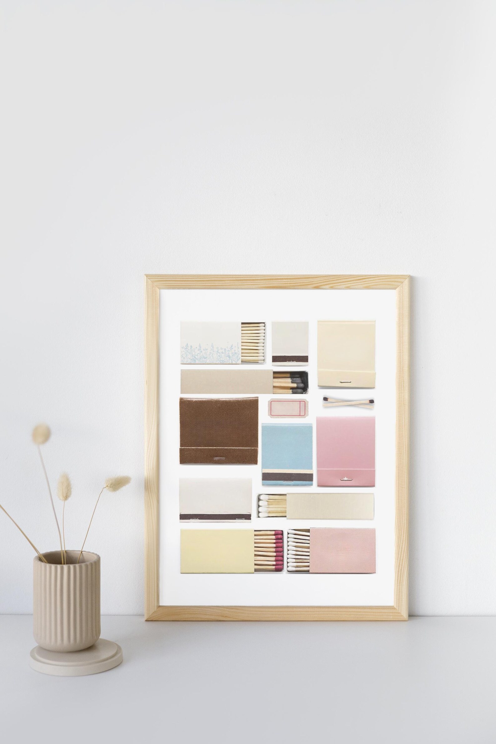 Blank Matchbook Template | Matchbox Art Print | Vintage Matchbox | Wall ...