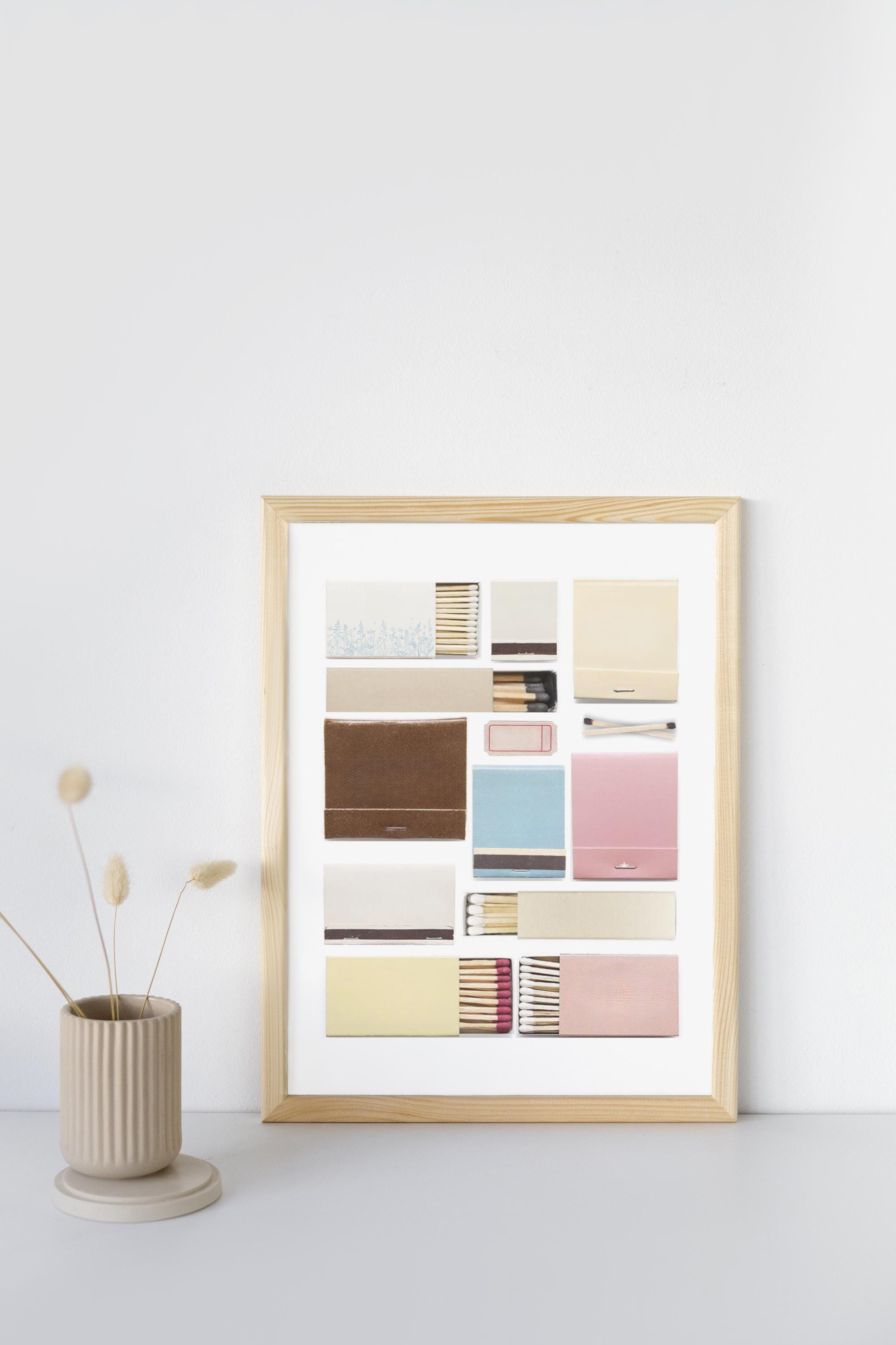 Blank Matchbook Template | Matchbox Art Print | Vintage Matchbox | Wall ...