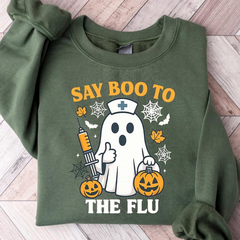 Say Boo to the Flu - Etsy