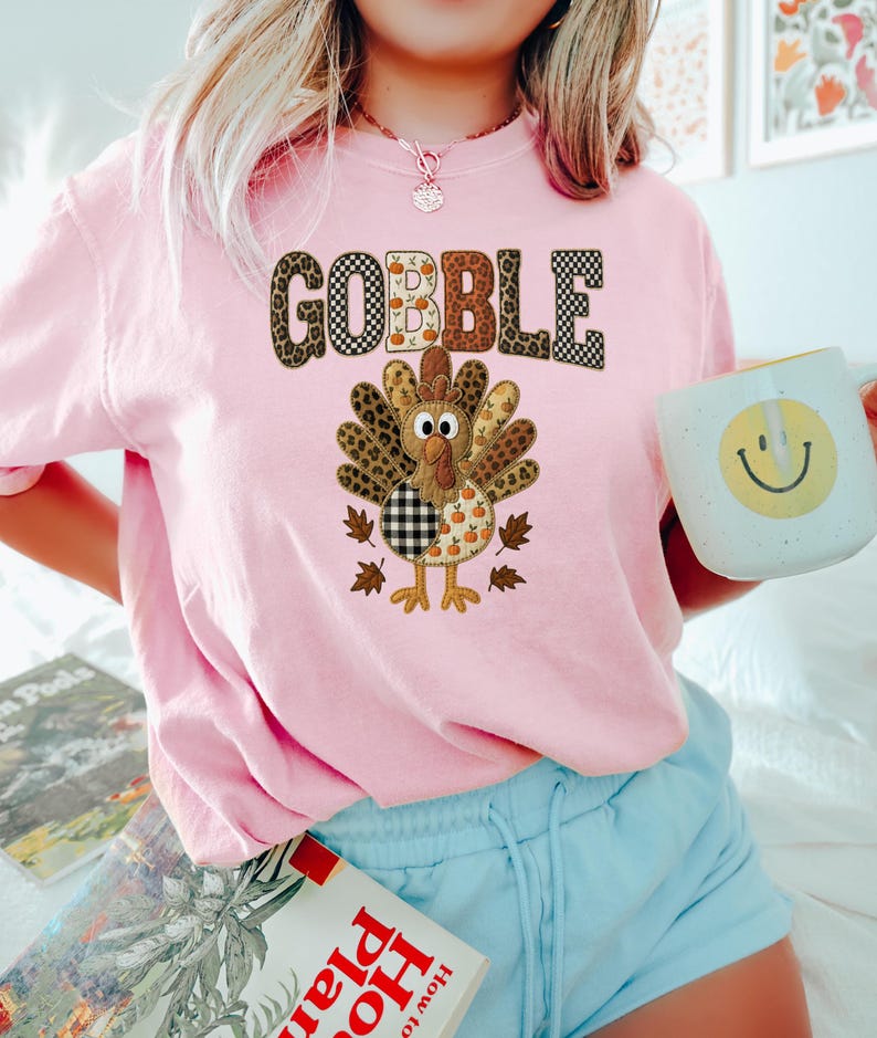 Gobble Sweatshirt, Gobble Turkey Sweatshirt, Thanksgiving Sweatshirt ...