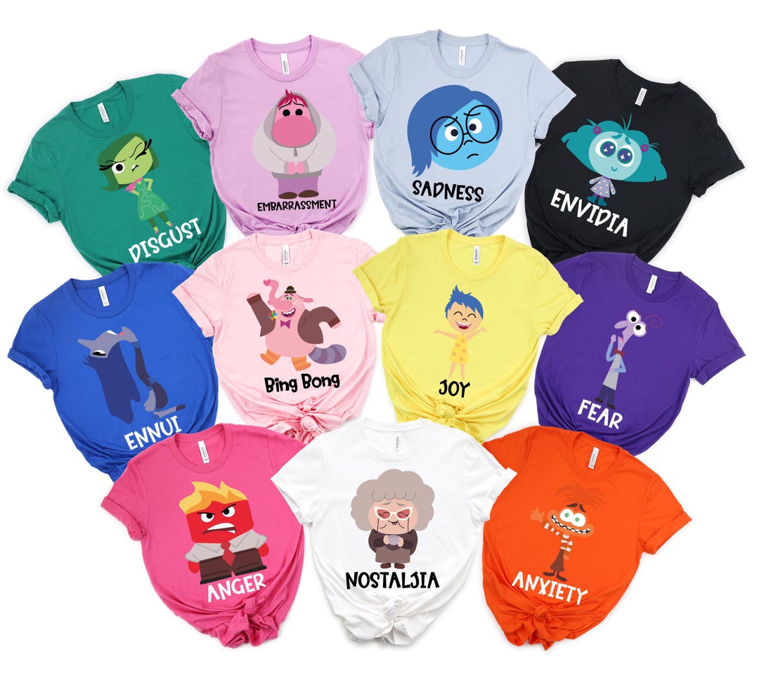 Inside Out Characters Shirts, Inside Out 2 Shirt, Inside Out Group ...