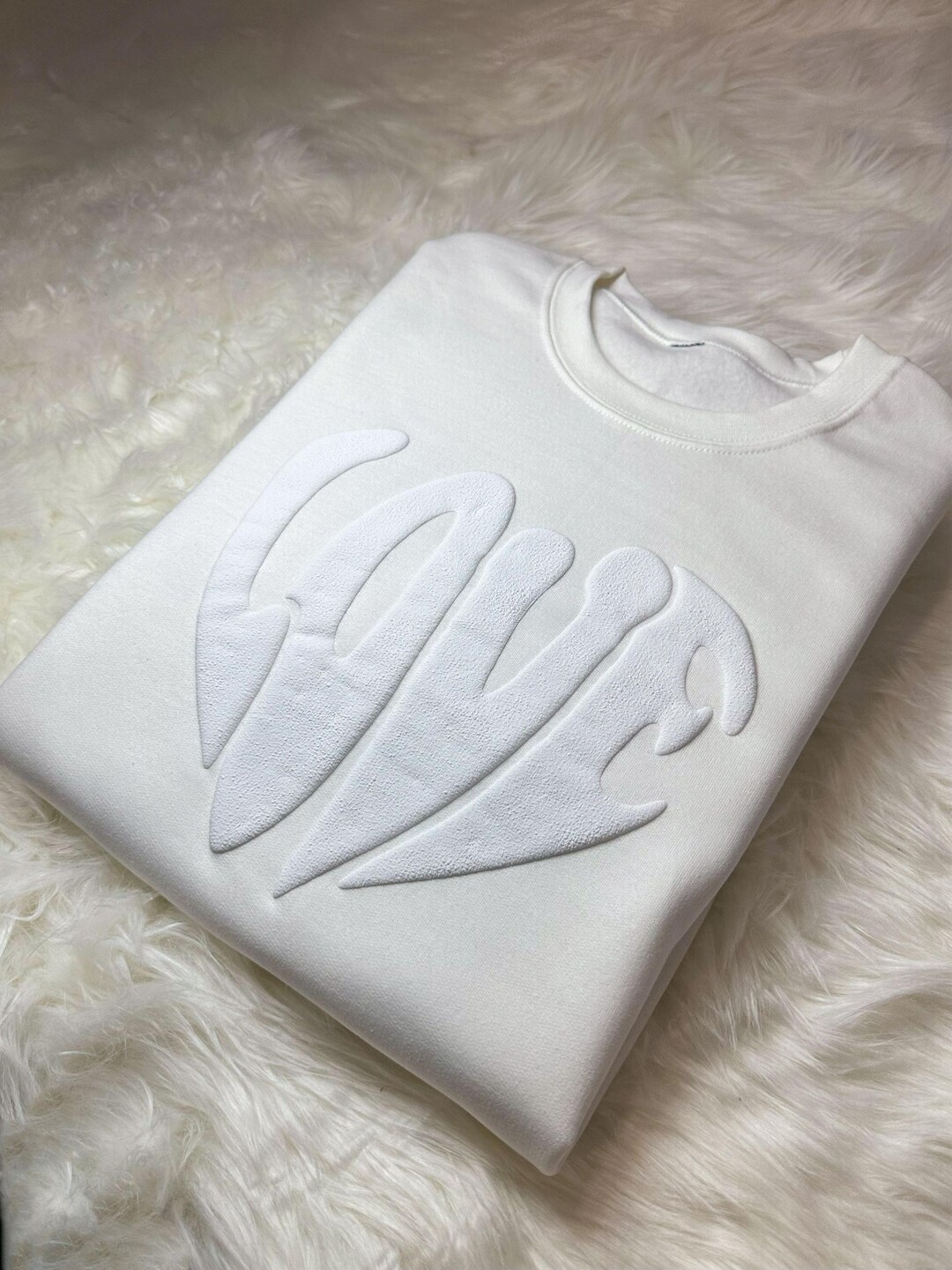 Trendy Love 3D Valentine's Day Puff Shirt, Trendy Embossed Puff Shirt ...