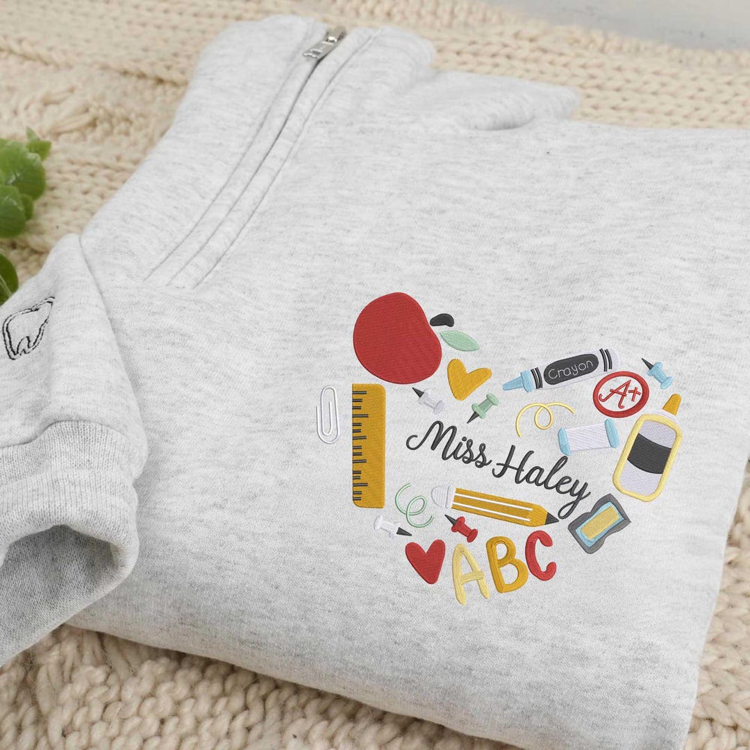 Custom Teacher Quarter-zip | Teacher Custom Quarter Zip Sweatshirt ...