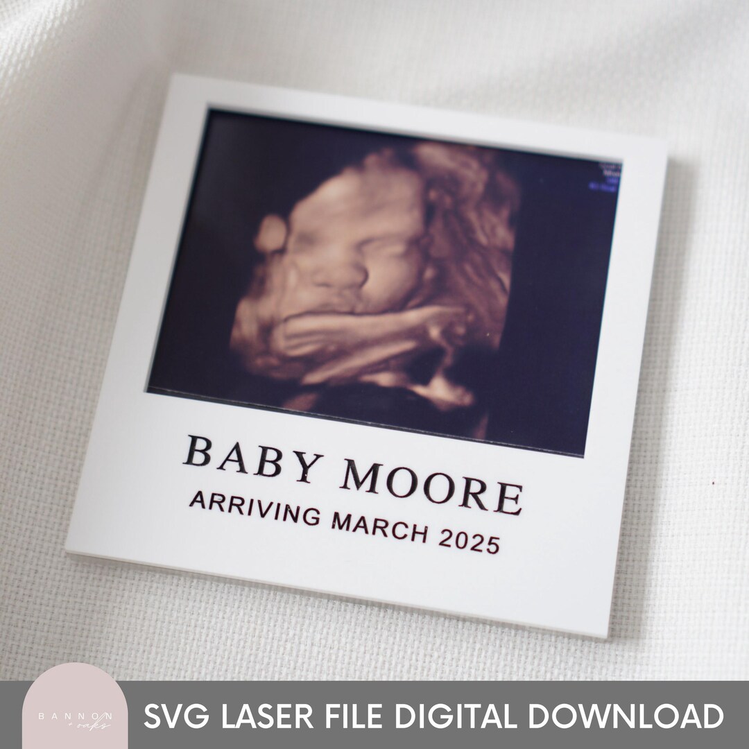 Personalized Magnetic Ultrasound Picture Frame, Pregnancy Announcement ...