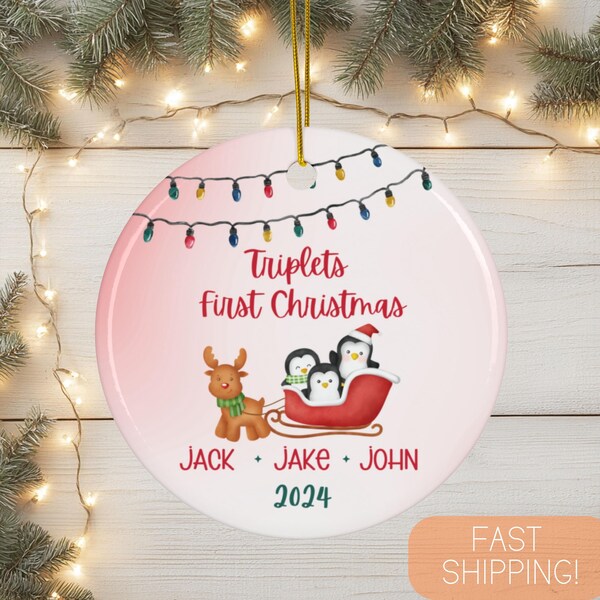 Triplets Christmas - Etsy