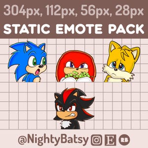Sonic the Hedgehog 3 Sonic, Shadow, Tails, Knuckles Emote Pack for ...