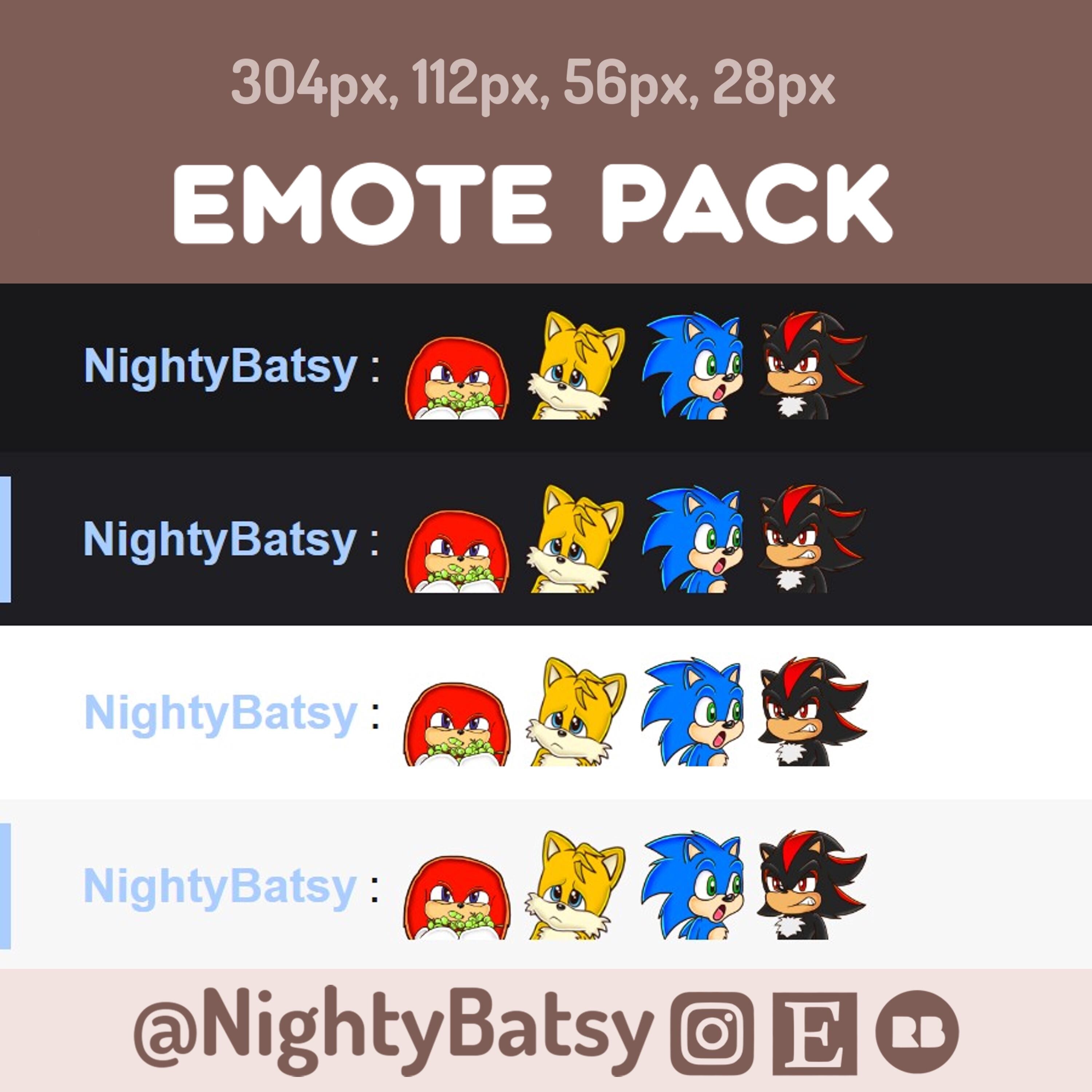 Sonic the Hedgehog 3 Sonic, Shadow, Tails, Knuckles Emote Pack for ...