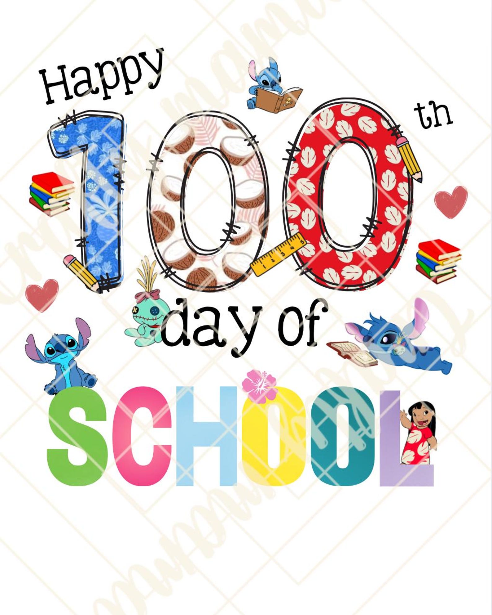 Stitch 100 Days Bundle - Etsy