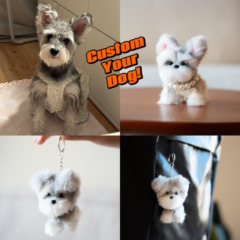 Custom Dog Keychain - Etsy