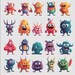 88 PNG Cute Monster Clipart, Kids Monster Design, Whimsical Monsters ...