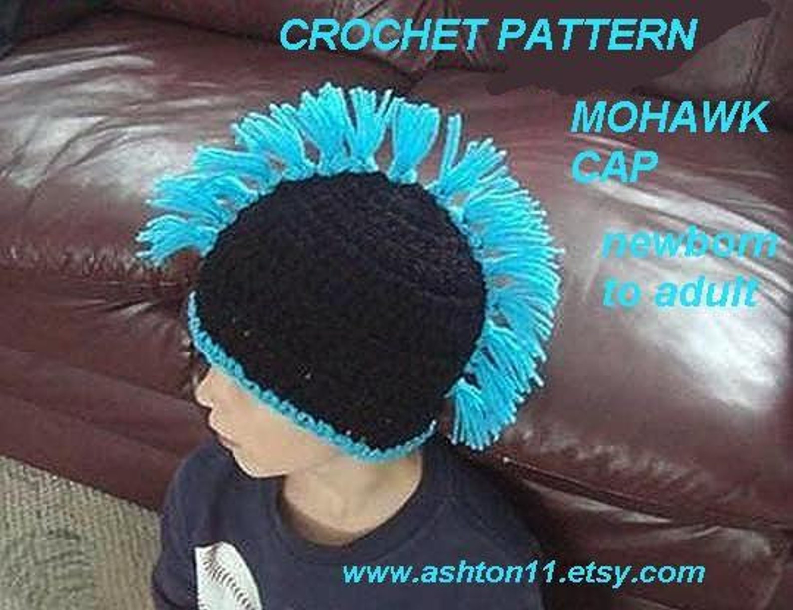 Crochet Patterns Mohawk Hat PDF 234 INSTANT DOWNLOAD Crochet Patterns ...
