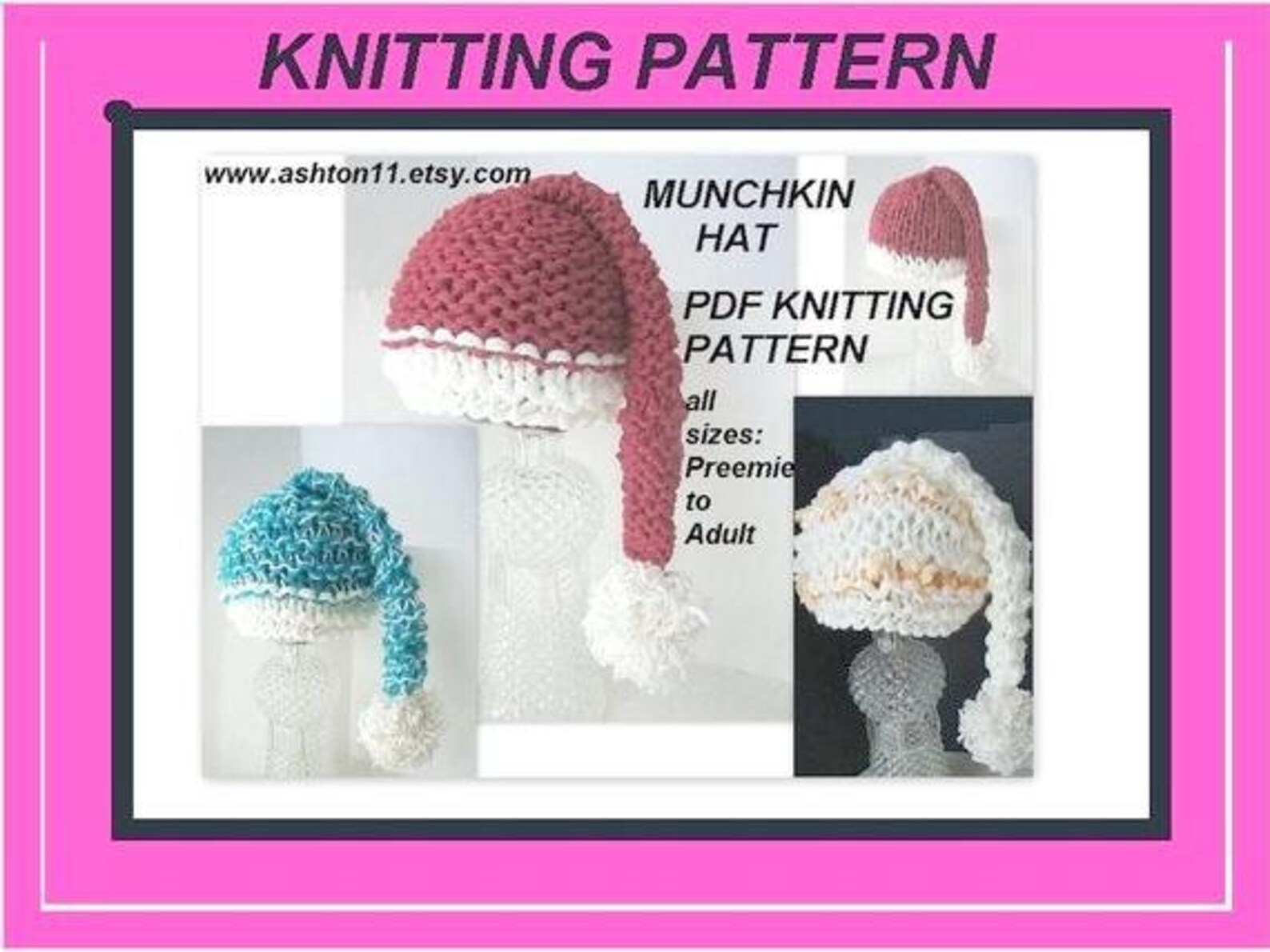 INSTANT DOWNLOAD Knitting Pattern 222 Little Munchkin - Etsy