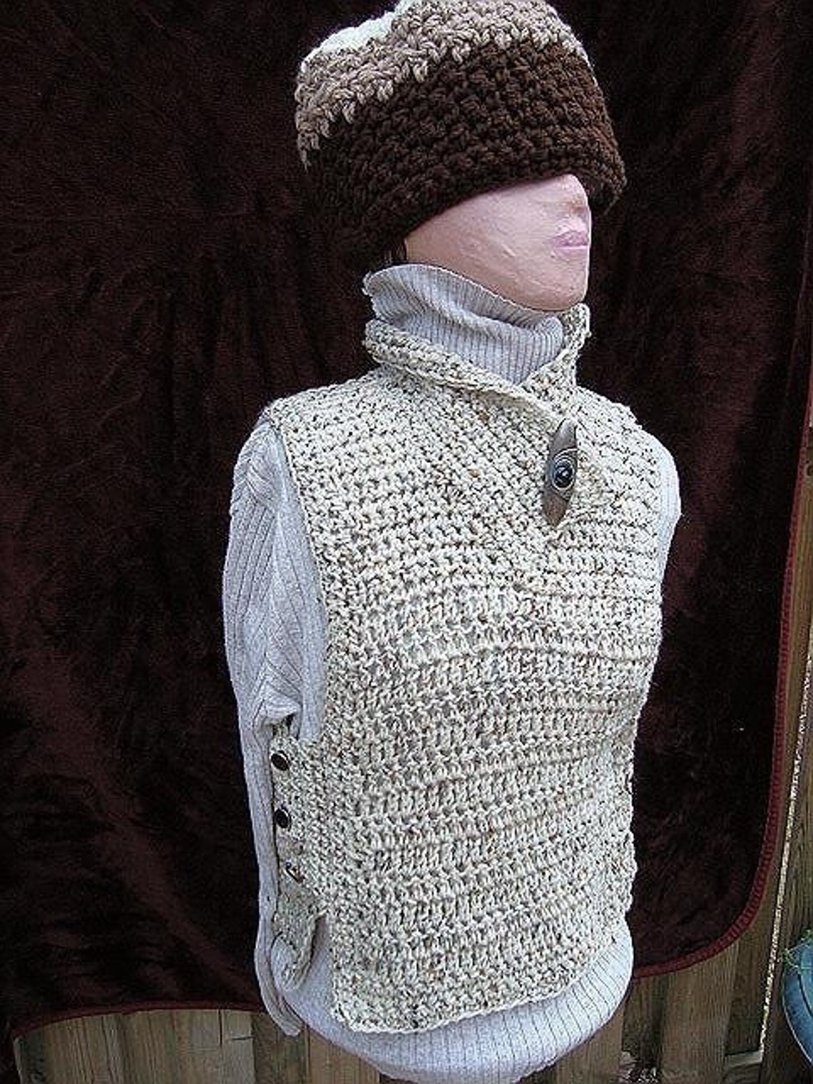 INSTANT DOWNLOAD Crochet Pattern PDF 107 Tabbard Vest - Etsy