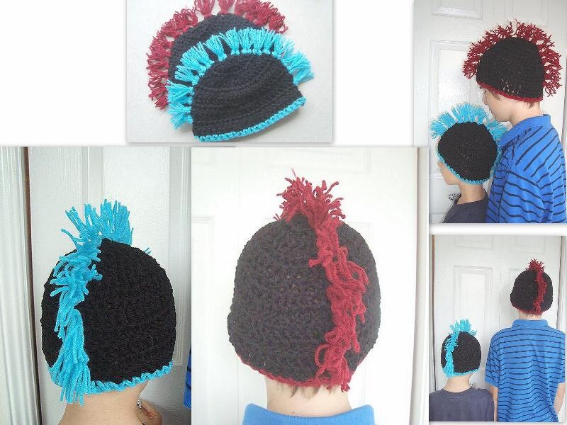 Crochet Patterns Mohawk Hat PDF 234 INSTANT DOWNLOAD Crochet Patterns ...