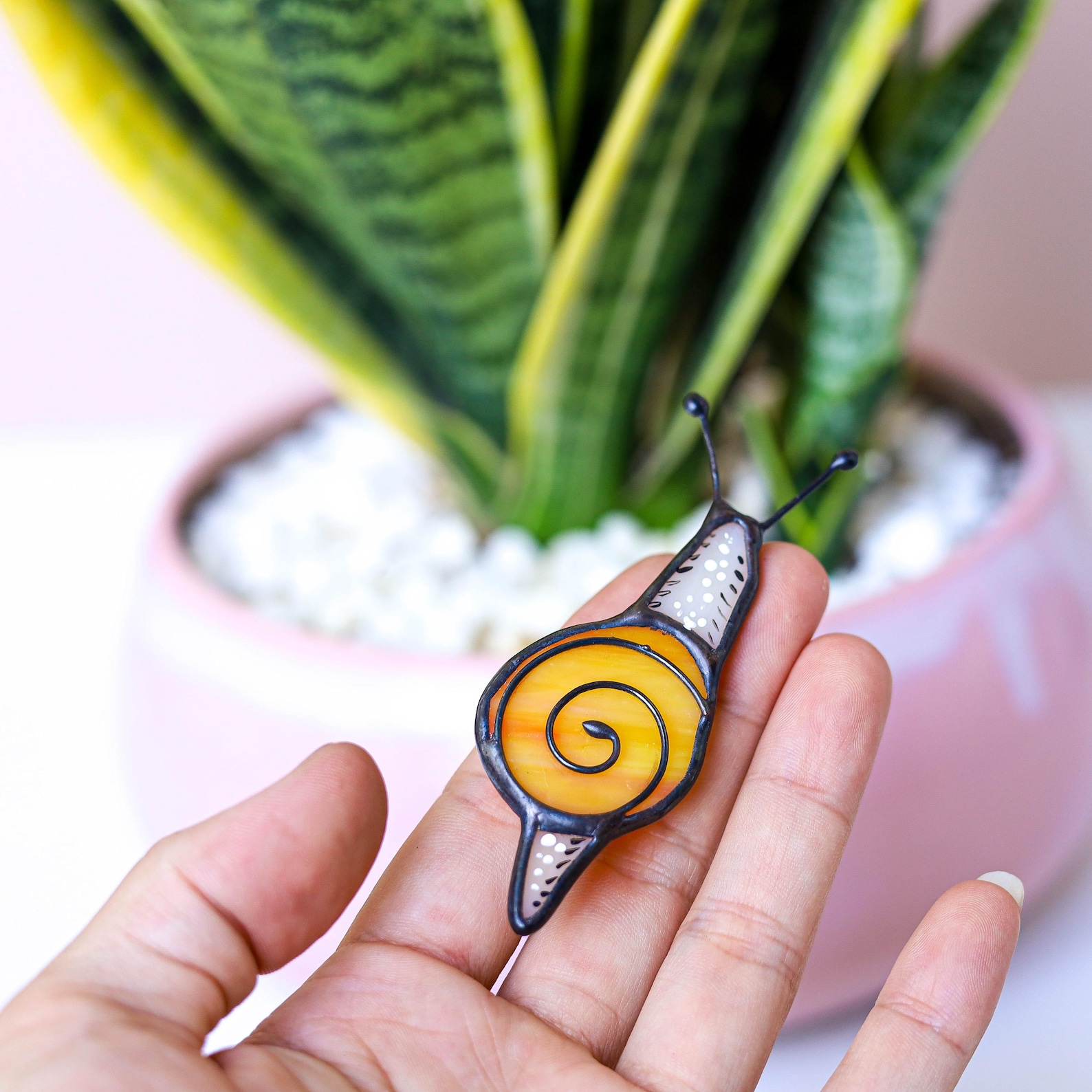 Stained Glass Bug Pot Hugger, Insect Planter Decor, Plant Mom Gift ...