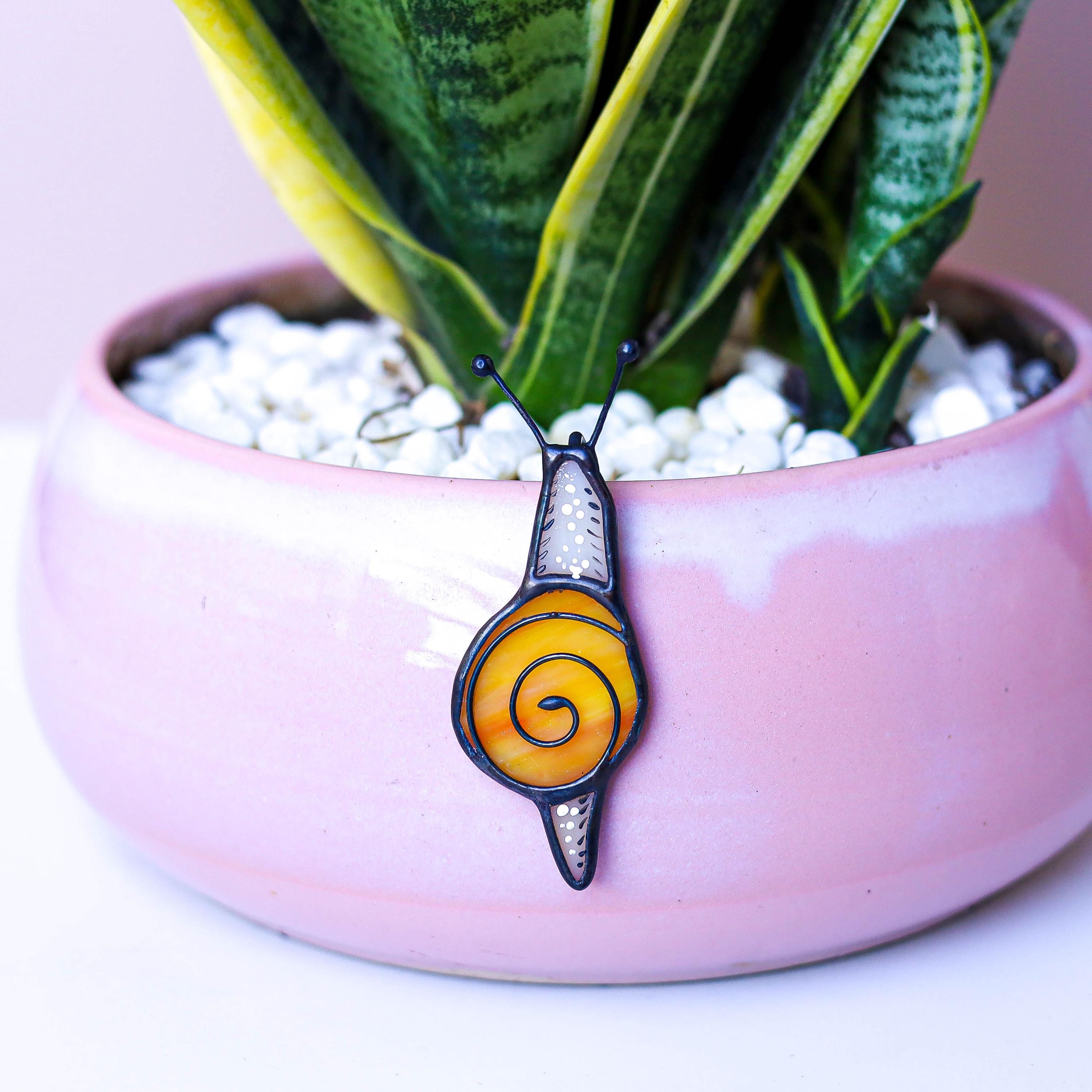 Stained Glass Bug Pot Hugger, Insect Planter Decor, Plant Mom Gift ...