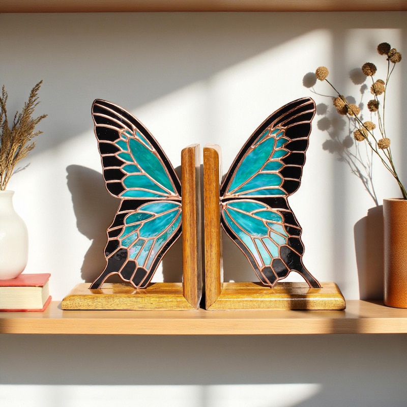 Book Ends Butterflies - Etsy