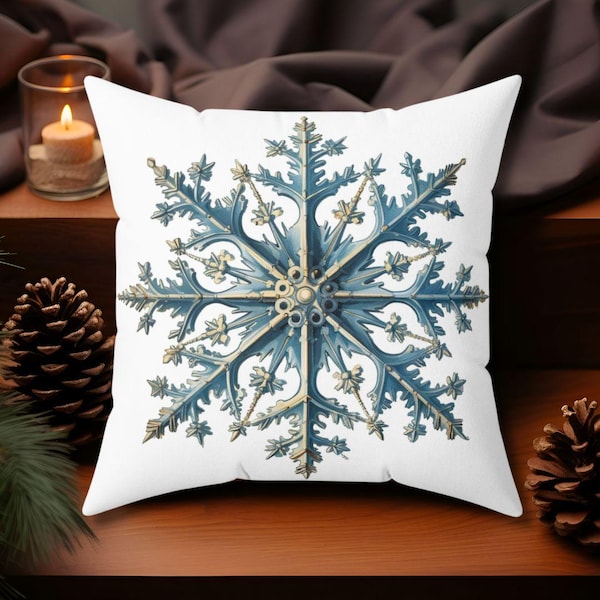 Snowflake Pillow - Etsy