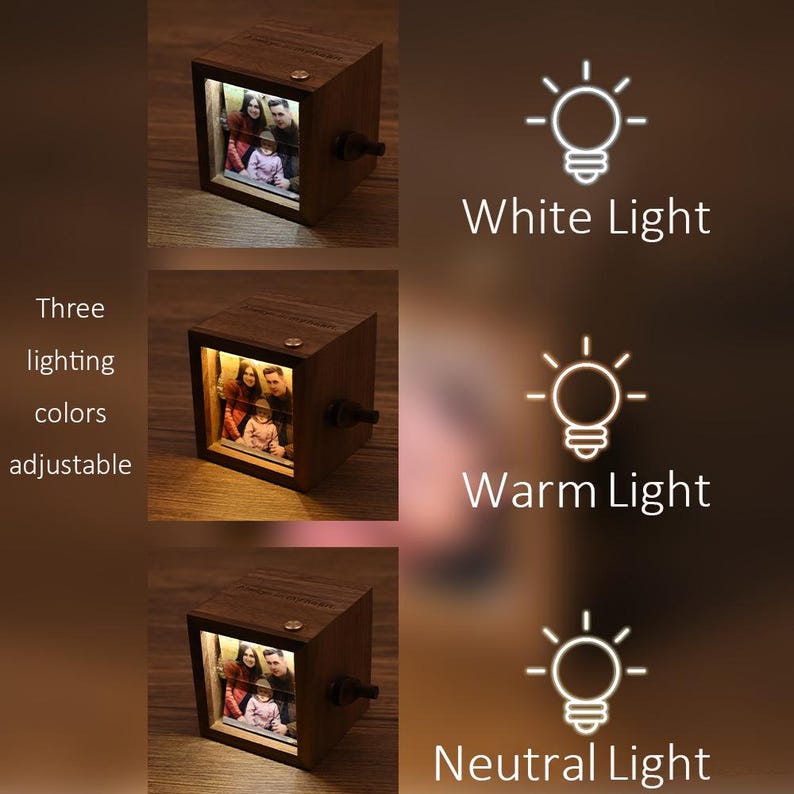 Personalized Photo Flipbook Animation Box, Custom Wooden Photo Book ...