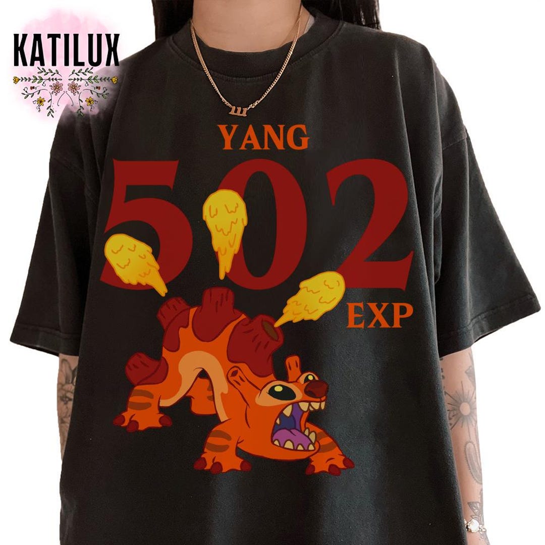 YANG 502 EXP Fire Tiger Shirt – Fierce Flame Monster Tee for Gamers ...