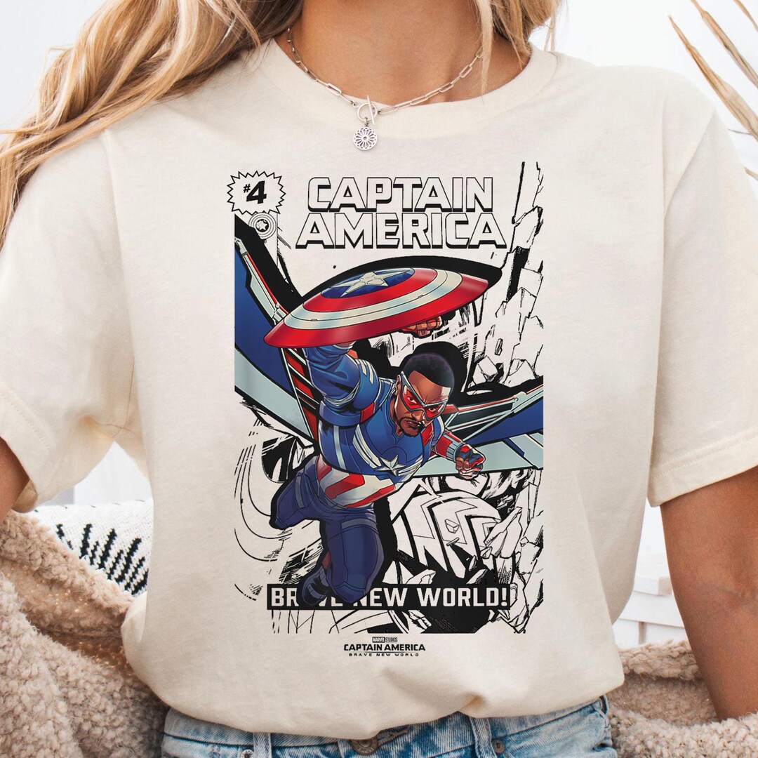 Sam Wilson Shirt Captain America Brave New World Shirt Captain America ...