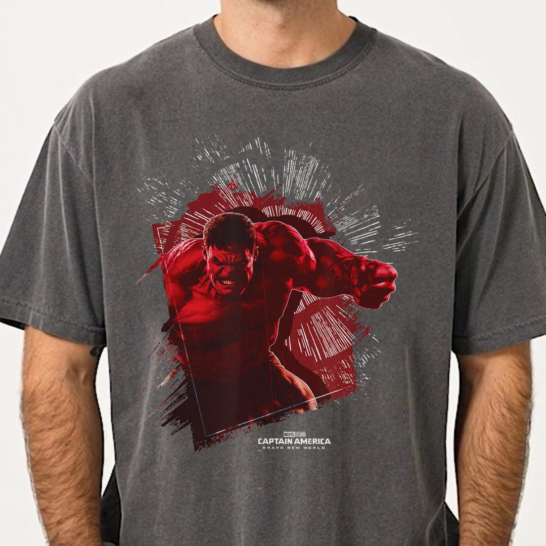 Red Hulk Shirt Captain America Brave New World T- Shirt Captain America ...