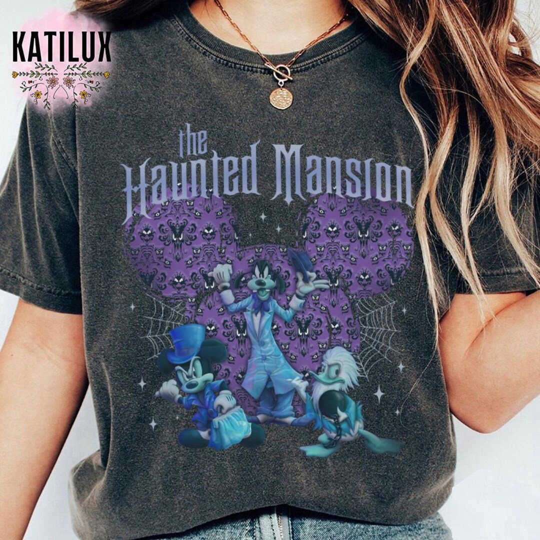 Mickey Goofy Donald Cosplay Hitchhiking Ghost Haunted Mansion Shirt ...