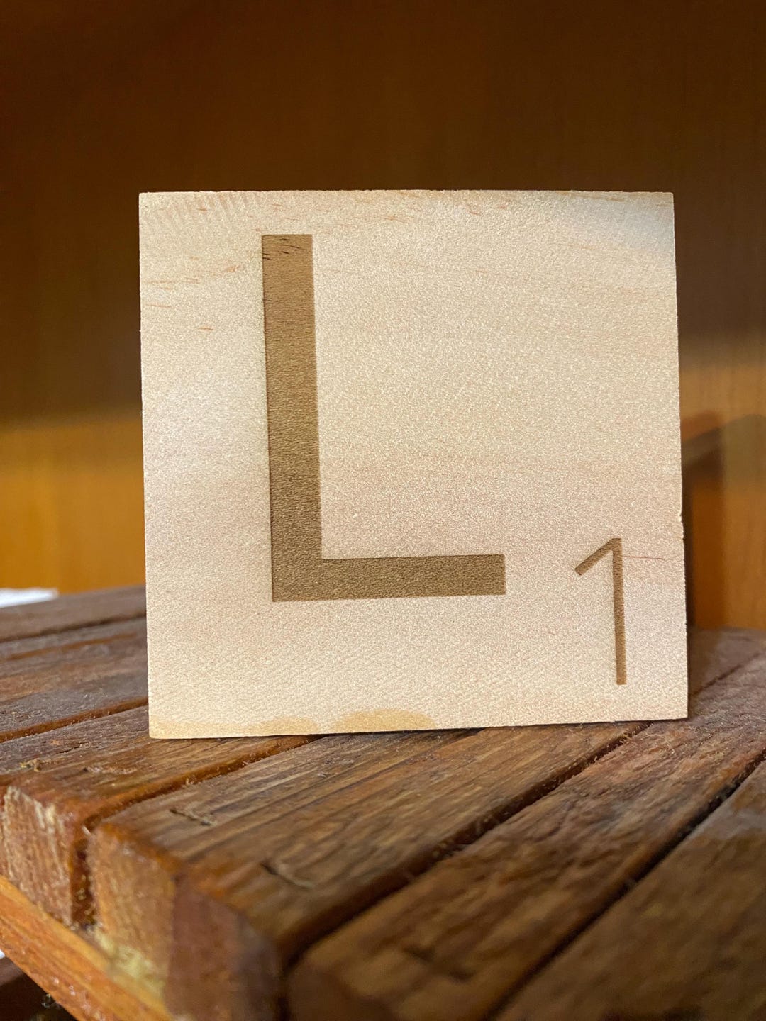 Wooden Engraved Scrabble Letter 3x3 Inches - Etsy