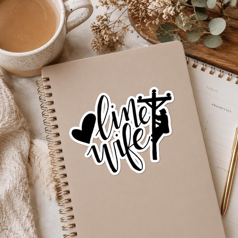 Linewife Kiss-cut Sticker Vinyl Decal: Lineman Wife Gift - Etsy