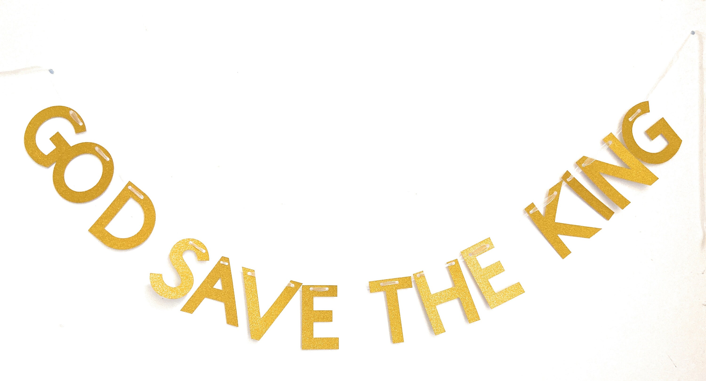 God Save the King Banner, Thank You Your Majesty Garland, Coronation ...