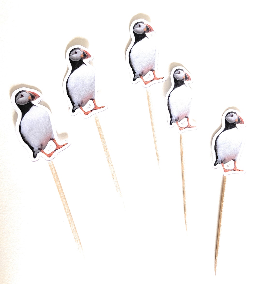 Puffin Cake Toppers, Bird Cake Decoration, Puffin Bird Food, Drink - Etsy