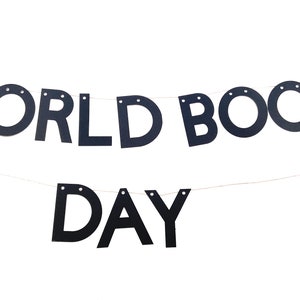 World Book Day Decorations, World Book Day Hanging Lettering, World ...
