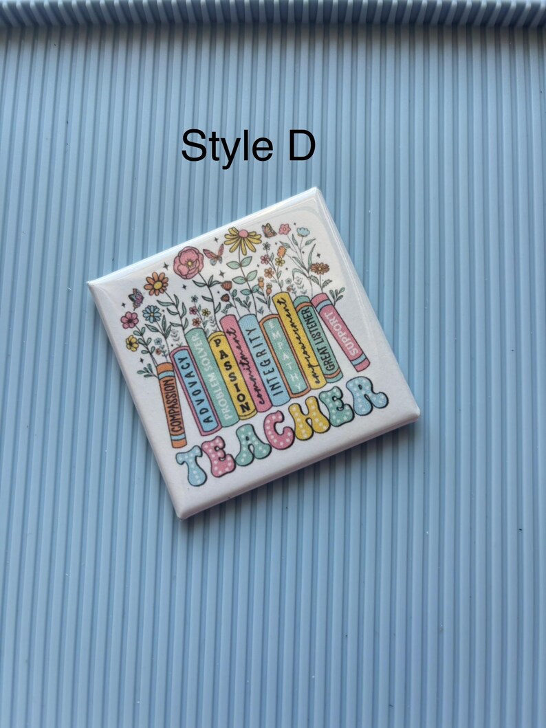 2x2 Photo Magnets, Teacher Magnet, Teacher Gift, Custom Fridge Magnet ...