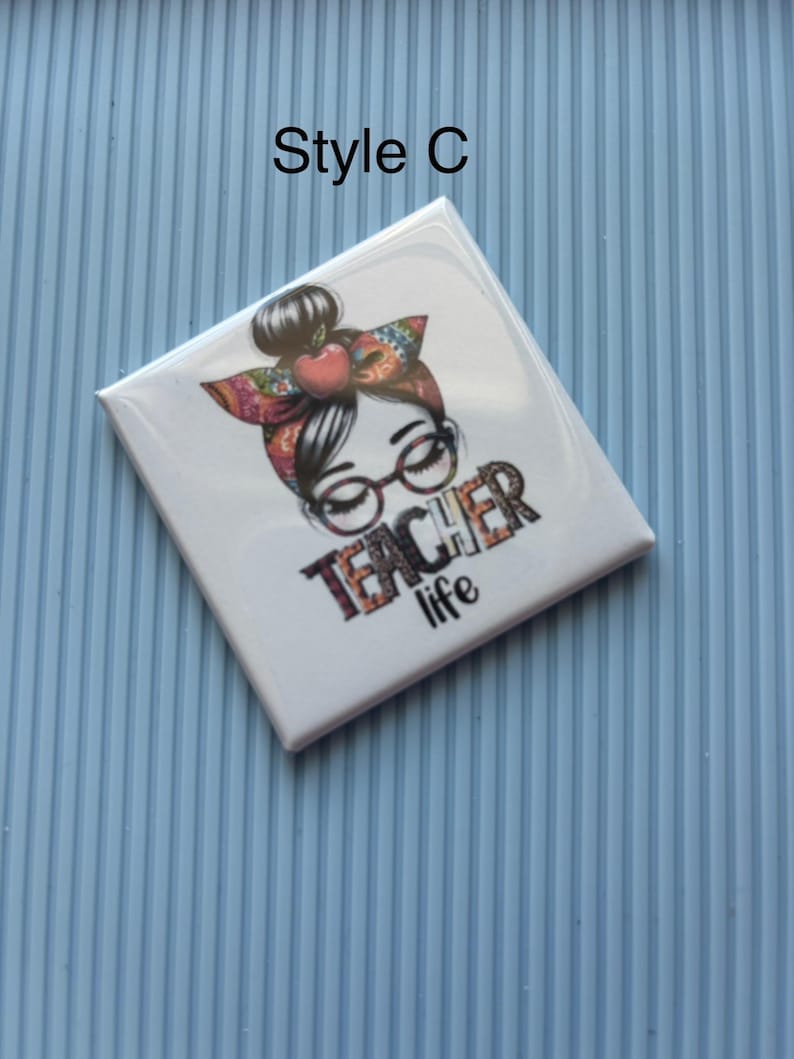 2x2 Photo Magnets, Teacher Magnet, Teacher Gift, Custom Fridge Magnet ...