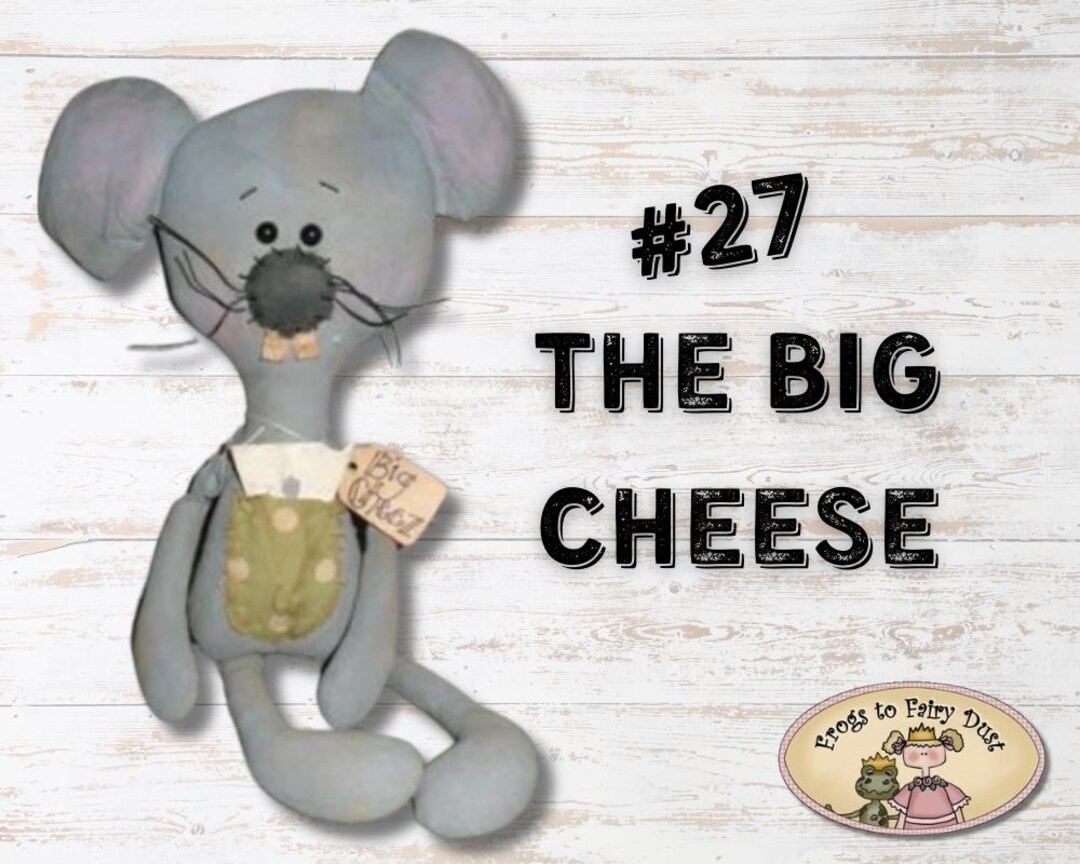 DIGITAL - Valentine Mouse Rag Doll E-pattern - the Big Cheese - Mouse ...