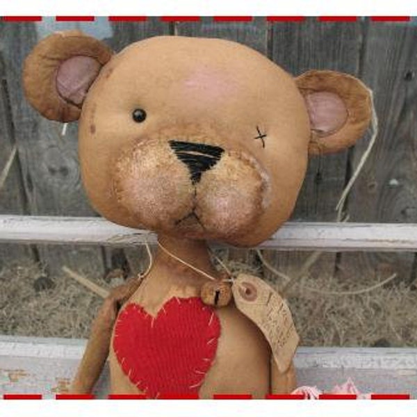 Primitive Bear - Etsy