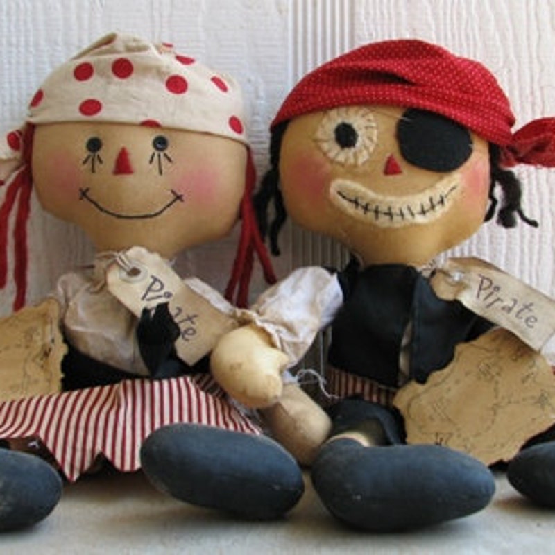 Primitive Rag Doll - Etsy